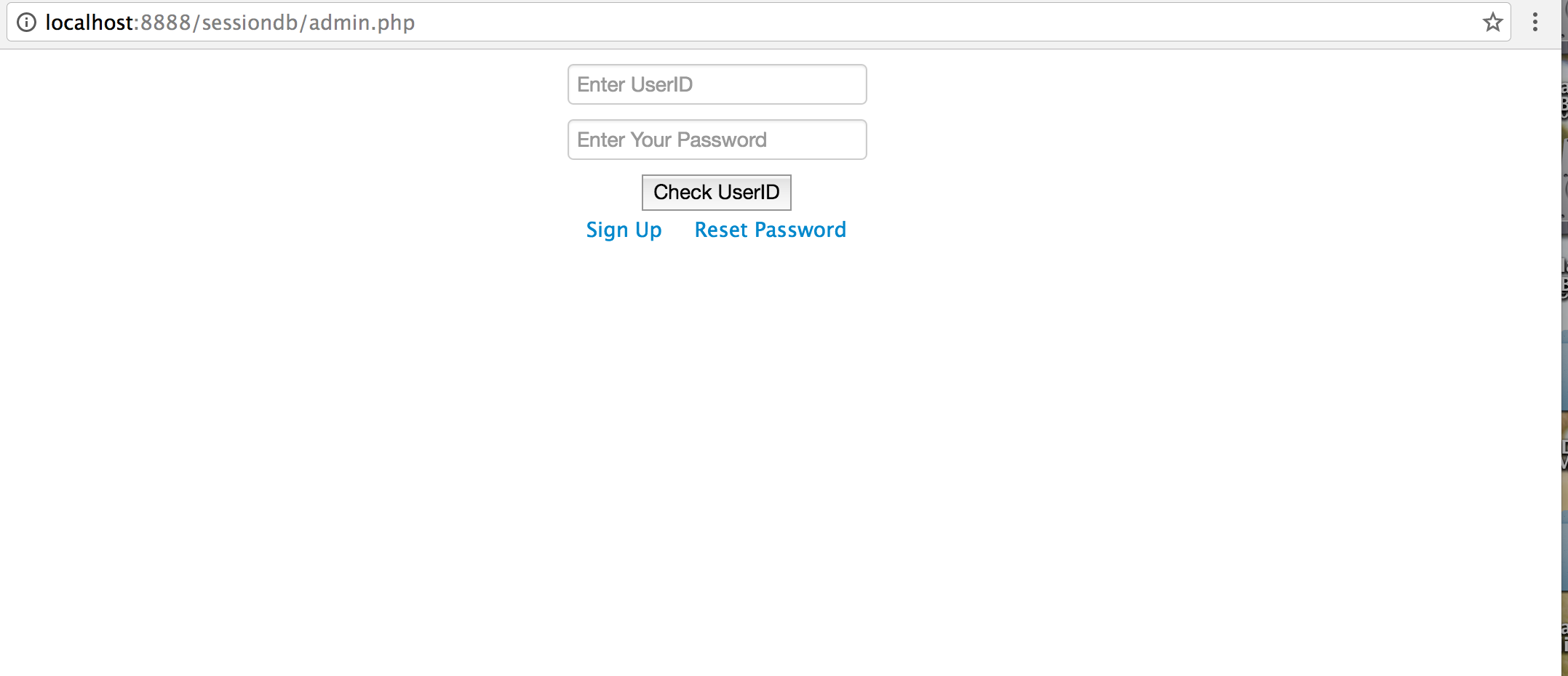 Simple Registration Form with Session Capabilities | SourceCodester